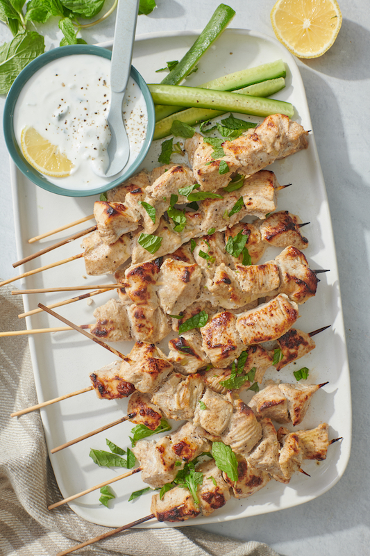 Chicken Tikka with Cucumber Mint Raita - Weelicious