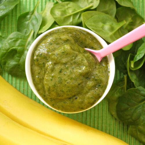 Spinach Banana Puree - Weelicious