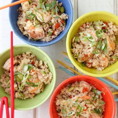 Shrimp Un-Fried Rice - Weelicious