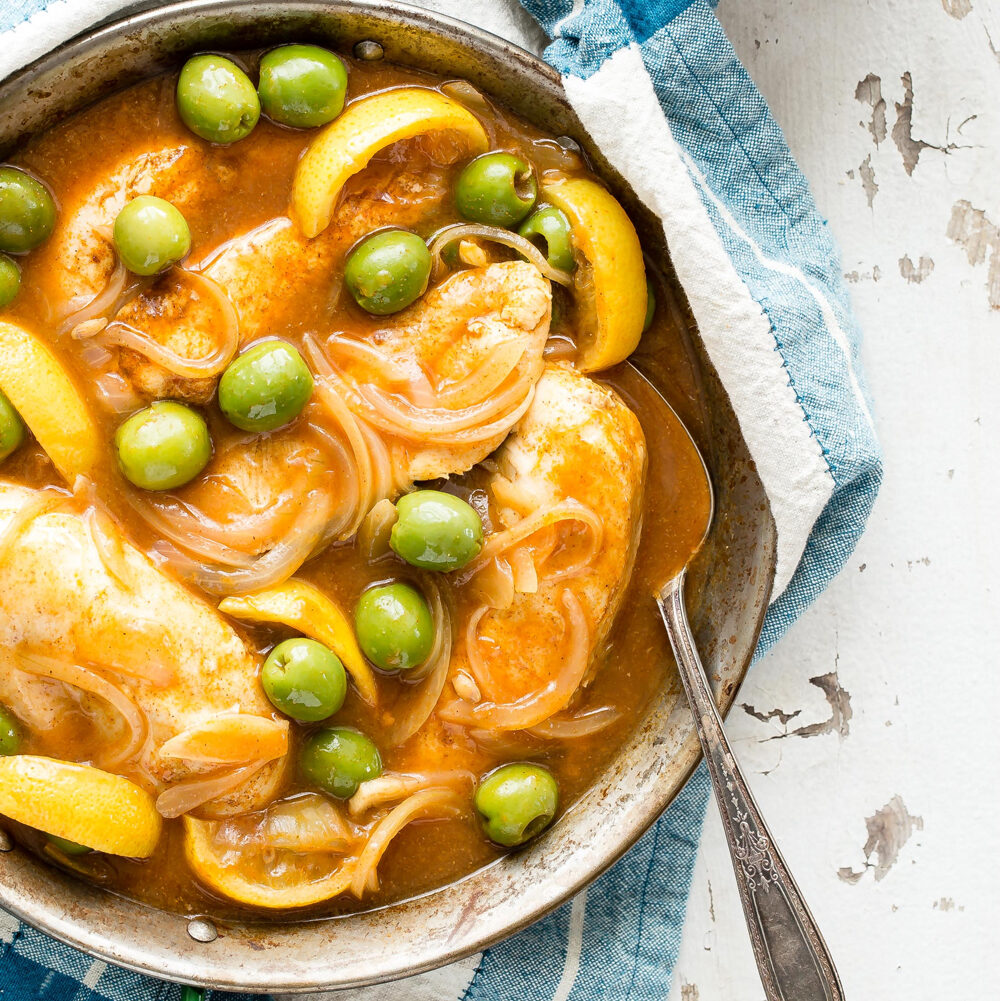 Spiced Chicken with Olives and Lemon - Weelicious