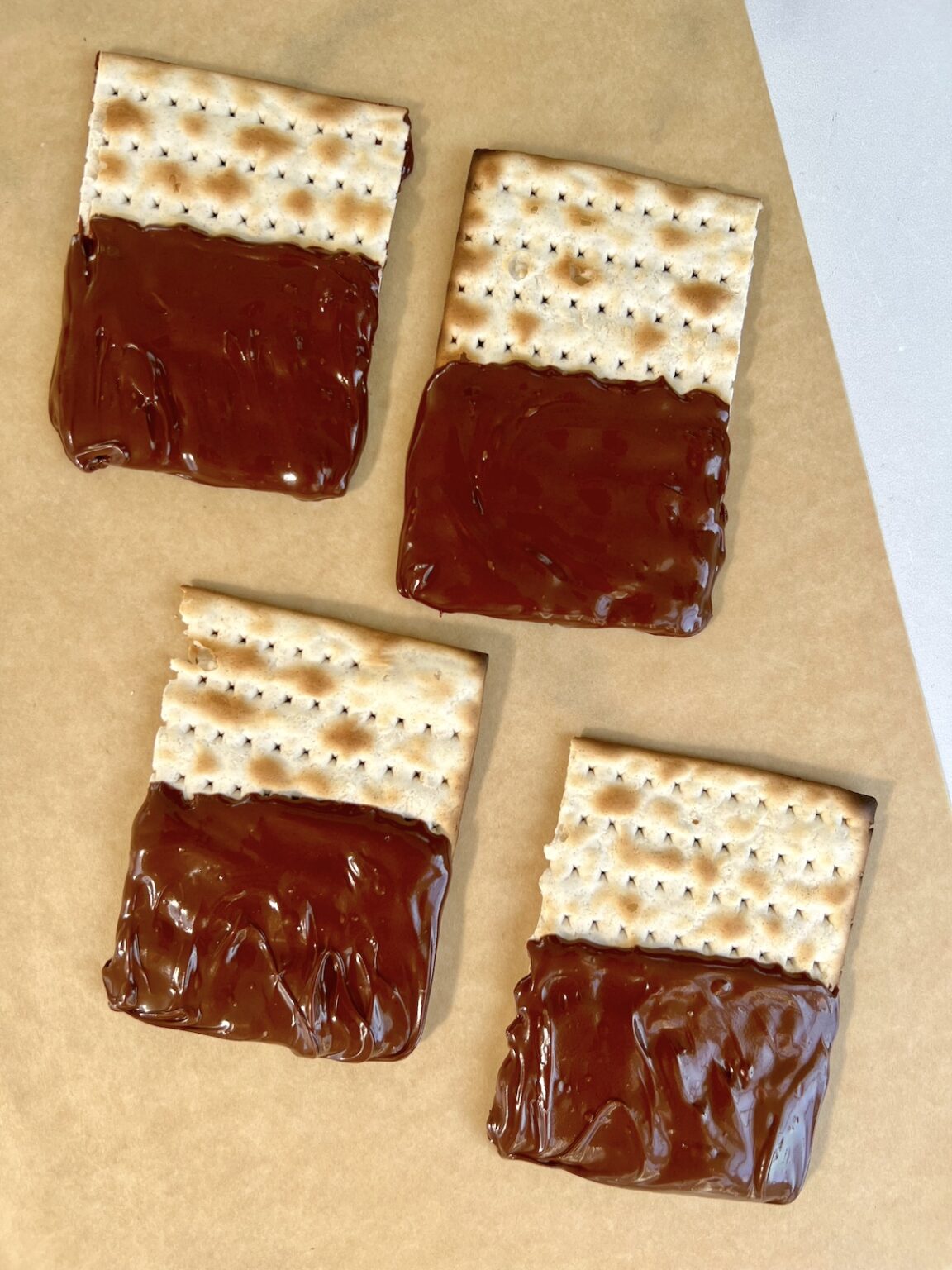 Chocolate Dipped Matzah with Sprinkles - Weelicious