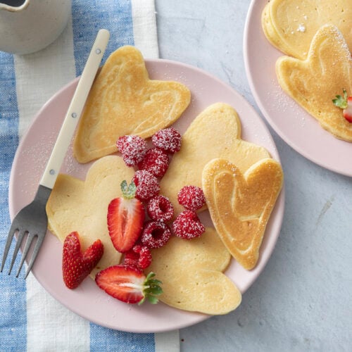 Heart pancakes store